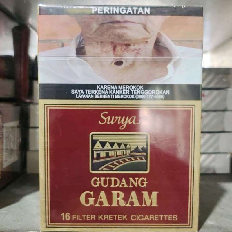 GUDANG GARAM ROKOK FILTER SURYA MERAH BKS 16'S - Mudeverse